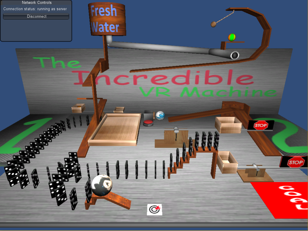 VR Cooperative game Rube Goldberg machine – Portfolio Evelyn Koller